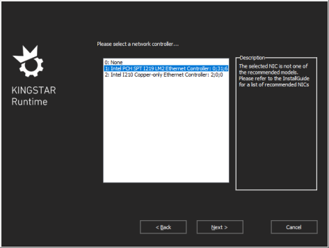 Install KINGSTAR Runtime